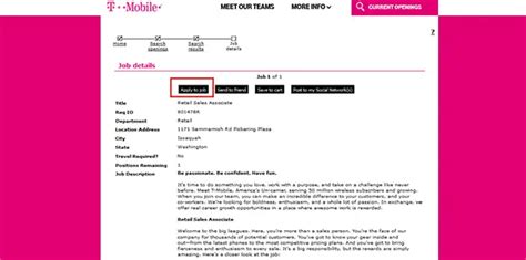 T Mobile Job Application And Careers
