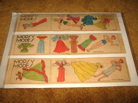 Vintage 1950s Mopsy Modes Paper Doll Collection 1781043984