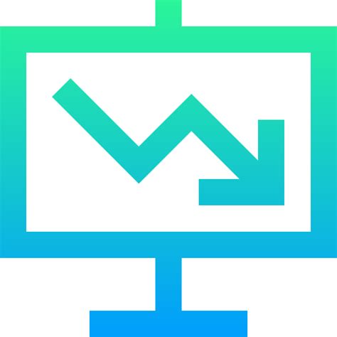 Decrease Super Basic Straight Gradient Icon