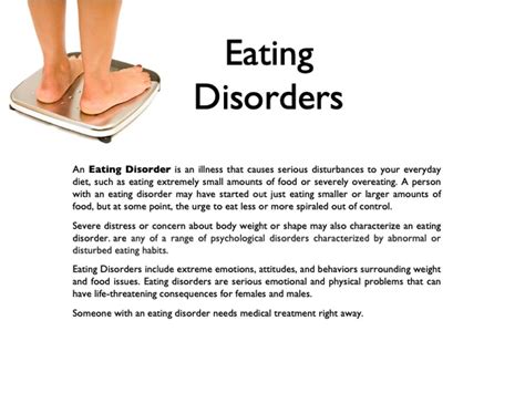 Eating Disorders Powerpoint Made By Teachers