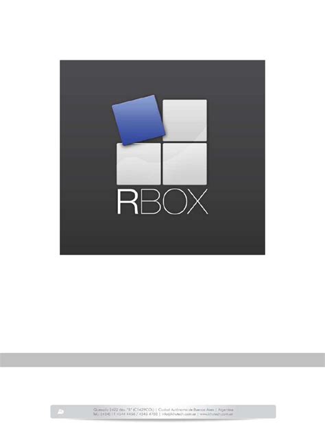 Manual Del Usuario R Box Pdf Itil Cobit