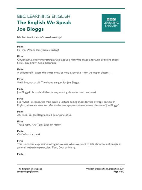 05 joe bloggs pdf