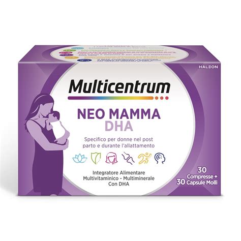 Multicentrum Neo Mamma Dha Integratore Multivitaminico Vitamina B C D3