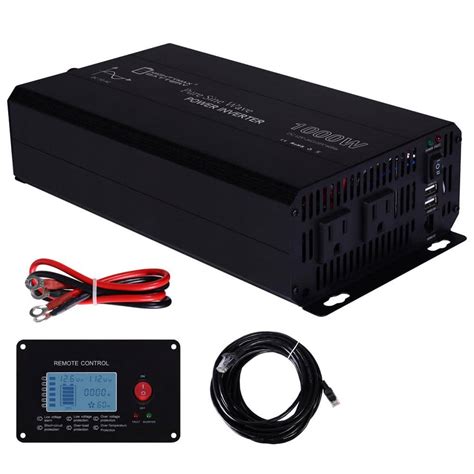 Mighty Max Battery 12 Volt 1000 Watt Pure Sine Wave Inverter With Wired