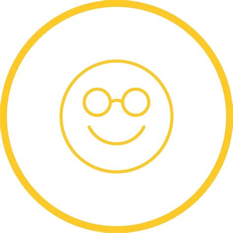 Nerd Cara Icono Diseño 50135062 Vector En Vecteezy