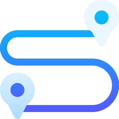 Route Basic Gradient Gradient Icon