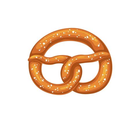 Cartoon Pretzel Vector Traditional Salty Bretzel 23340252 Vector Art At Vecteezy