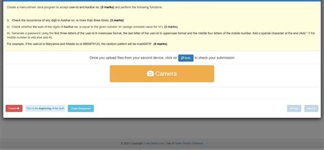 Solved Create A Menu Driven Java Program To Accept User Id