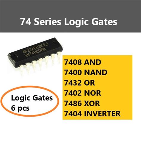 74 Series Logic Gate Ics 7408 7400 7432 7402 7486 7404 Darazlk