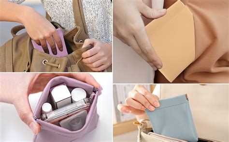 Busoha 4 Pcs Small Makeup Bag For Purse Mini Portable