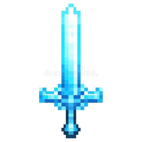 8 Bit Pixel Crystalline Snowflake Stock Vector Illustration Of