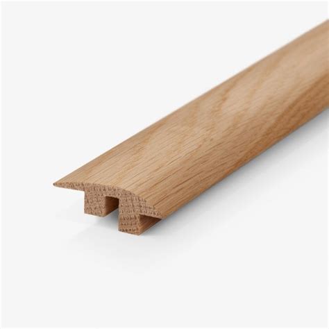18mm Solid Oak Satin Lacquered Semi Adapting Profile Door Bar 2 7m