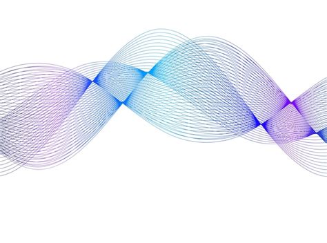多くの色付きの線の波 分離した白い背景の上の抽象的な波状のストライプ クリエイティブ ライン アート ベクトル イラスト Eps 10