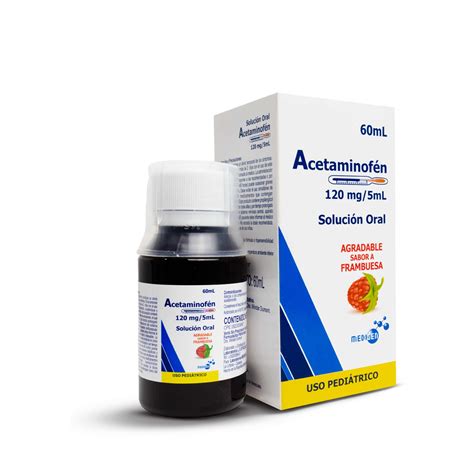 Acetaminofén 120mg5 Ml Solución Oral 60 Ml Laboratorios Oftalmi