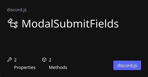 Modalsubmitfields Discord Js Main Discord Js