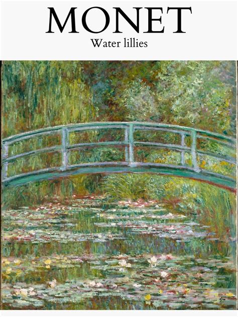 Claude Monet Water Lillies Sticker For Sale By Sunii Berry Redbubble