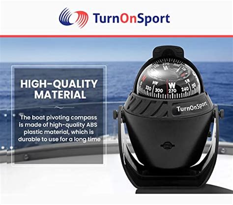 Boat Compass Dash Mount Flush Boating Compass Dashboard Suction Navigation Marine Compass