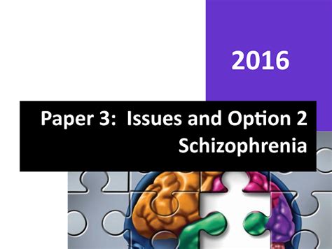 Paper 3 Complete Student Workbook Schizophrenia Teaching Resources