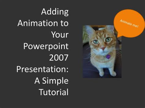 Adding Animation To Your Powerpoint Presentation Pptx