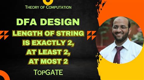 Dfa Design Length Of String Exactly 2 At Least 2 At Most 2 Automata Theory Toc Youtube