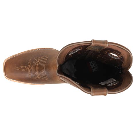 Durango Mens Pro Western Work Boots Rugged Tan Square Toe Mid Calf