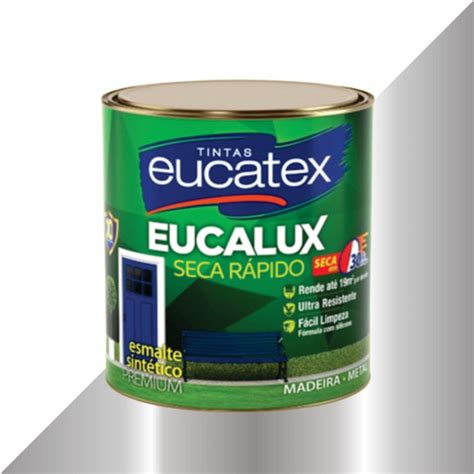 Tinta Esmalte Sintético Eucatex 900 Ml Seca Rápido Cores Parcelamento sem juros