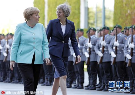 英国首相特雷莎·梅访德：两个“铁娘子”的会晤（图） 图片频道 人民网