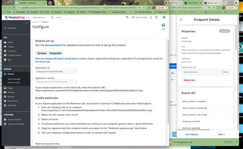 Square Payment Module For Prestashop Webhook Test Fail Questions Square Developer Forums