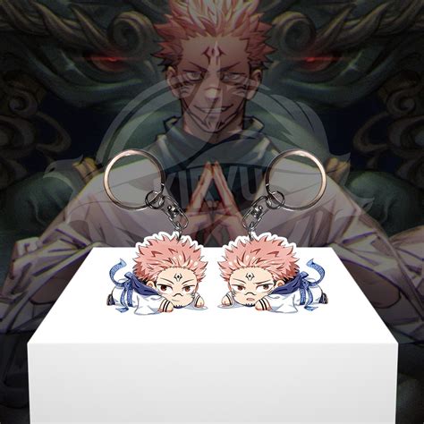 Jual Gantungan Kunci Gantungan HP Anime Jujutsu Kaisen Ryomen Sukuna Ganci Akrilik Keychain