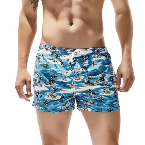 2019 Mens Beach Shorts Coconut Tree Print Beach Shorts Men Summer