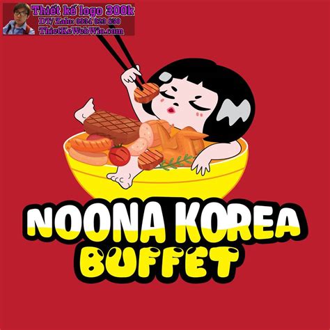 Thiết Kế Logo Buffet Nướng Hàn Quốc Noona Korea Buffet Wio