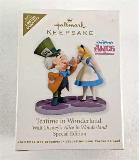 Hallmark Keepsake Christmas Ornament Disney Alice Teatime In Wonderland