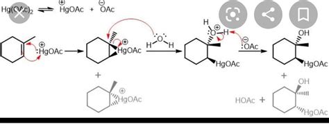 Explain Only The Stereochemistry Of Oxymercuration Demercuration Reaction