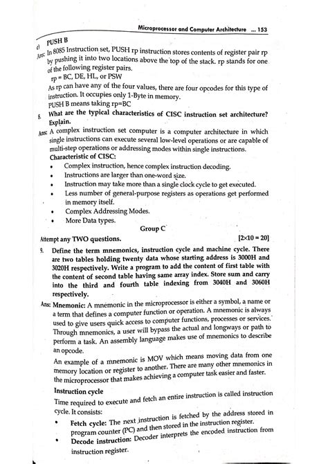 Bca Microprocessor And Computer Architecture Solution 2018 2019 2020 2nd Semester