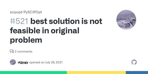 Best Solution Is Not Feasible In Original Problem · Issue 521