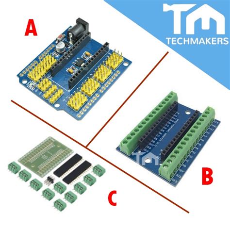 arduino nano i o pin expansion terminal adapter block screw shield v1 0