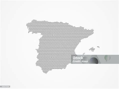디지털 국가 의미와 기술 밝은 배경에 이진수 또는 숫자를 사용 하는 스페인 벡터 지도 일러스트 레이 션 0명에 대한 스톡 벡터 아트 및 기타 이미지 Istock