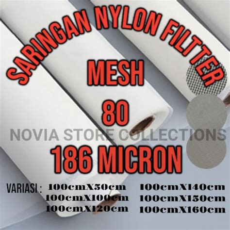 Jual Kain Saringan Nylon Mesh 80 186 Micron Shopee Indonesia