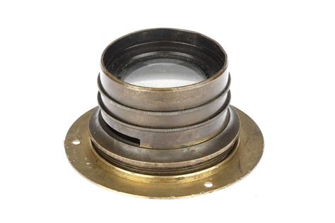 Lot 482 A Medium Size Brass Lens