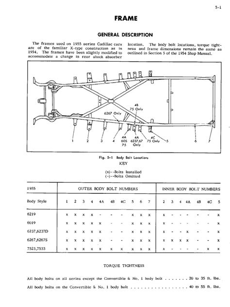 05 1955 Cad Frame Pdf Automotive Industry Cars Of The United States