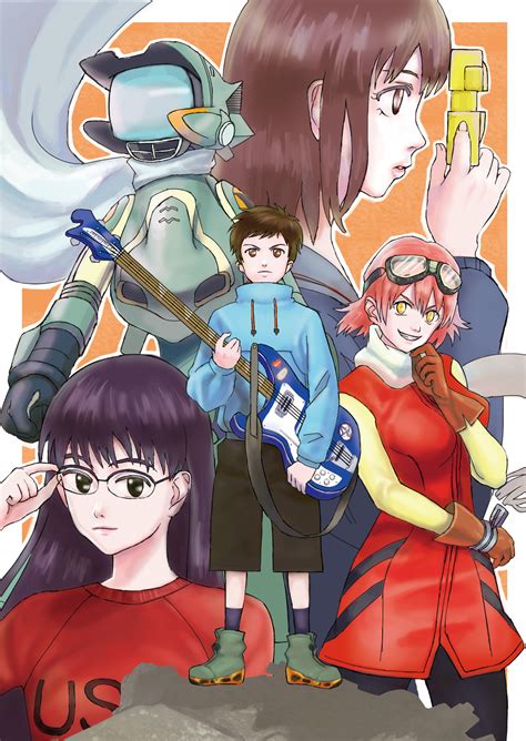 Haruhara Haruko Samejima Mamimi Nandaba Naota Canti And Ninamori