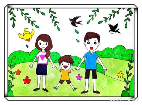 幼儿园幸福一家人的简笔画简单（漂亮12张） 简笔画图片大全