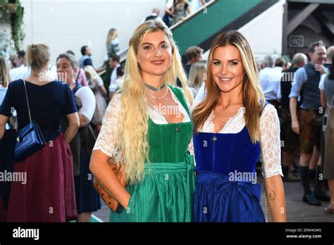 Munich Germany 16th Sep 2023 Playmates Vanessa Teske L And Helen