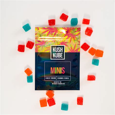 Kush Kube Minis 10mg Delta 9 Thc Cbd Gummies King B Distribution