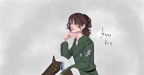 ハンジ・ゾエ 初描きハンジさん 是是 ぜぜのイラスト Pixiv