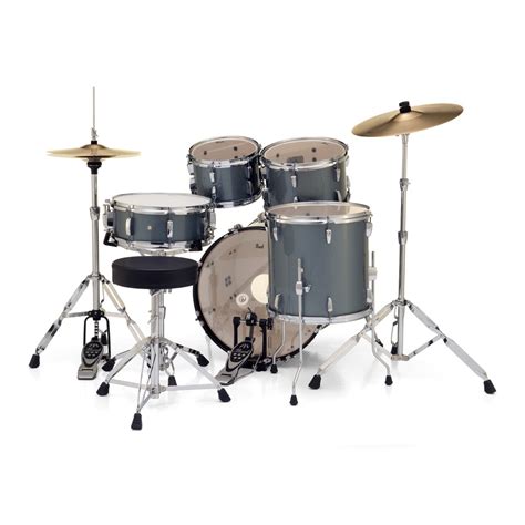 Pearl Roadshow 5 Piece Drum Set With Hardware And Cymbals 22 Bass D