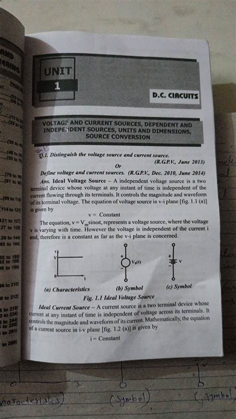 Voltage And Current Sources Dependent And Independent Sources Units And