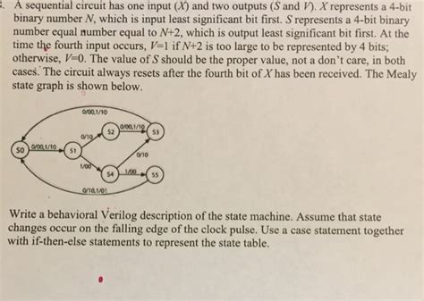 A Sequential Circuit Has One Input X And Two