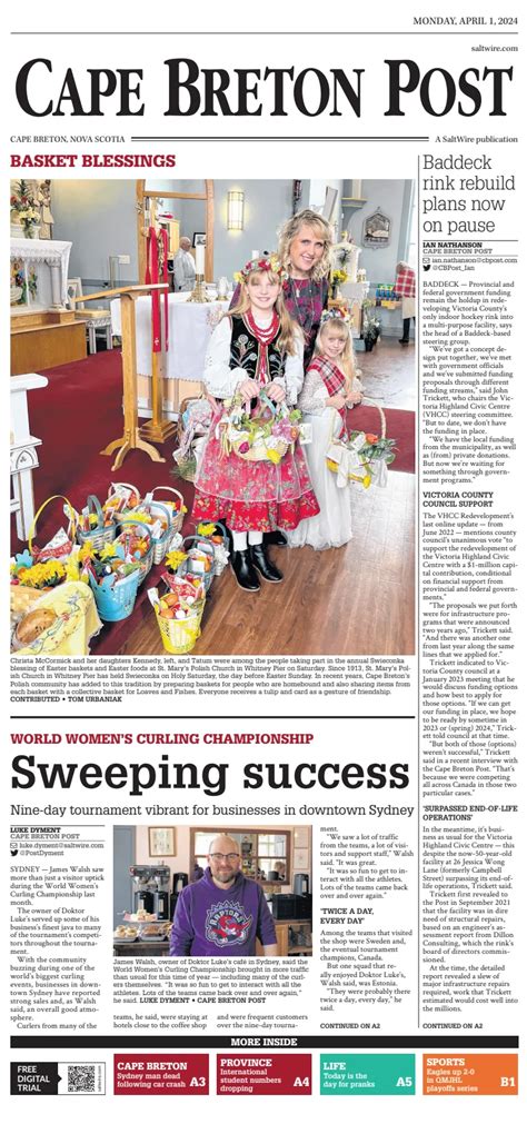 Cape Breton Post Subscriptions Pressreader