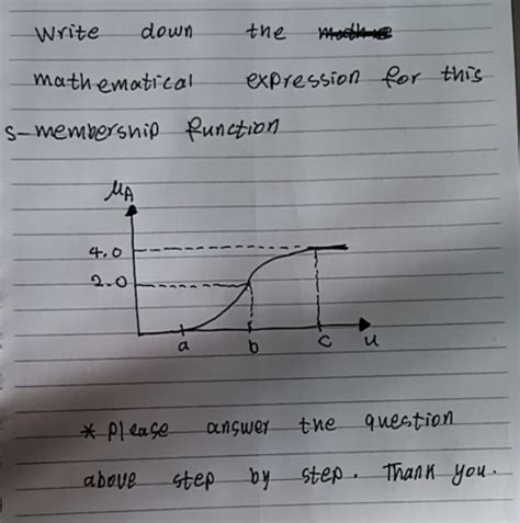 Solved Write Down Themathematical Expression For